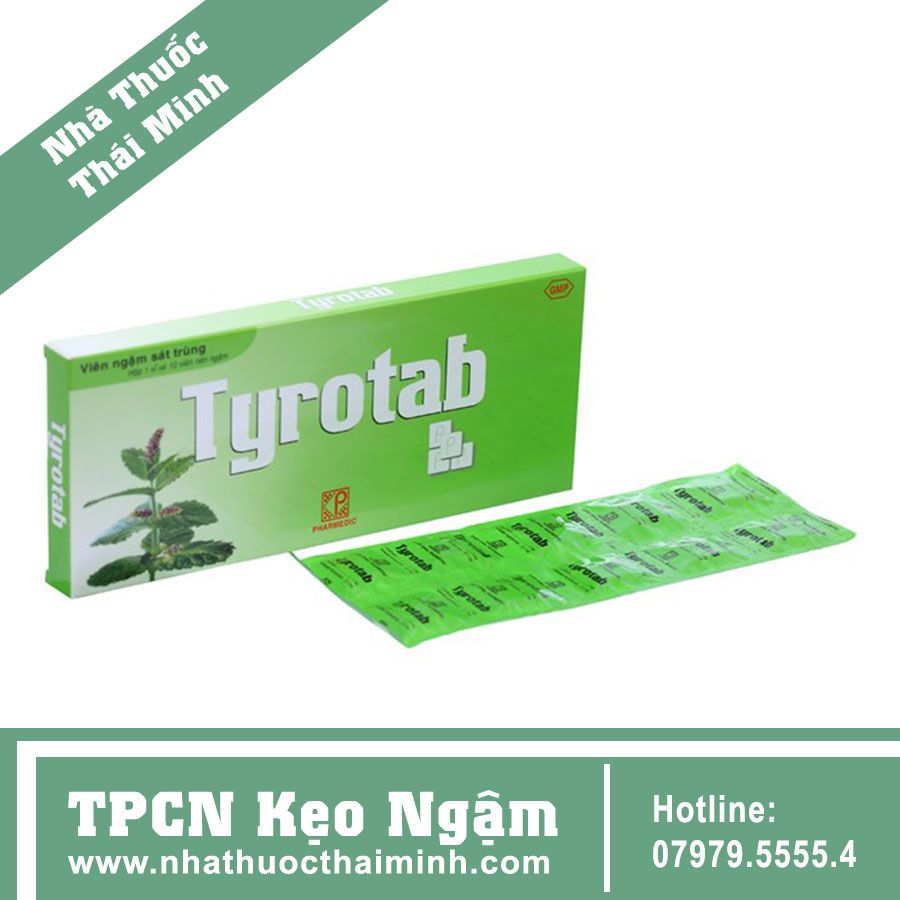 Tyrotab Vỉ Xé giá tốt nhất hiện nay | Nhà thuốc Thái Minh