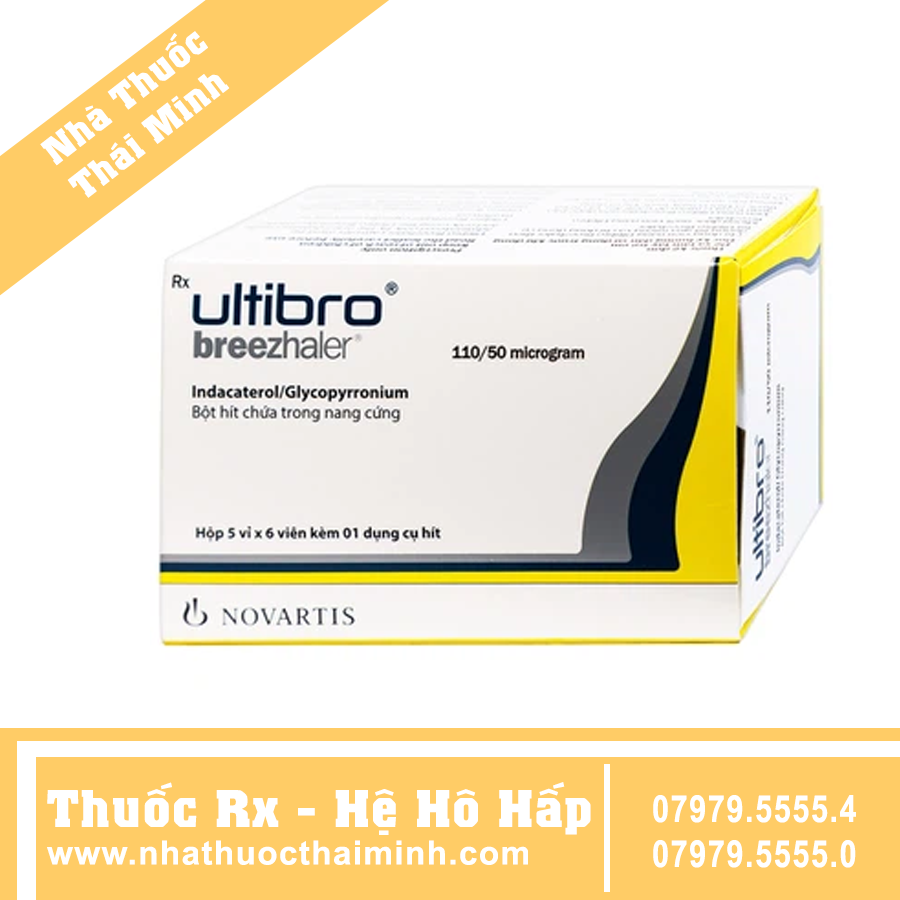 Thuốc Ultibro Breezhaler 110/50mcg Novartis điều trị duy trì COPD (30 ...