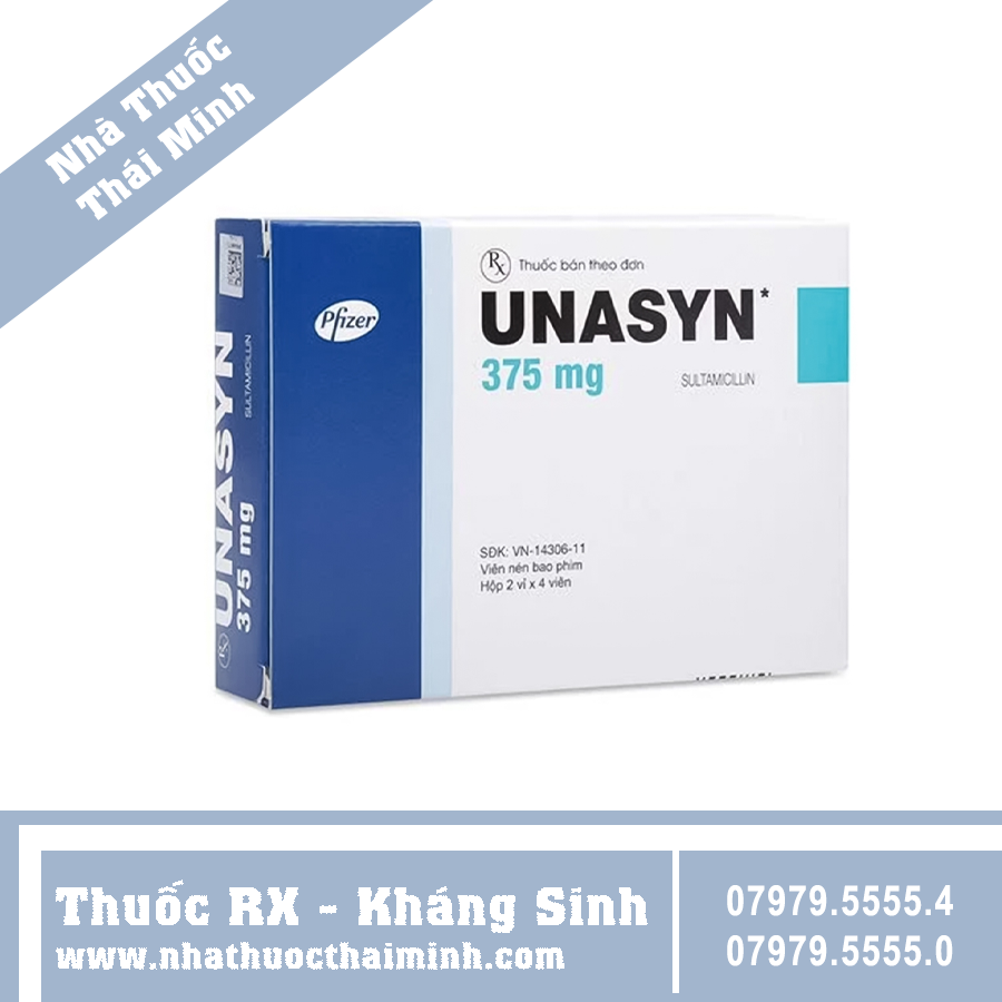 Thuốc Unasyn 375mg Pfizer điều trị các nhiễm khuẩn hô hấp – Nhà thuốc ...