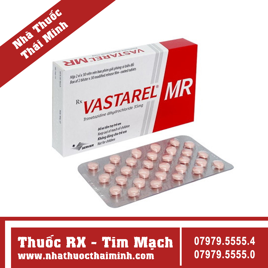 Thuốc Vastarel MR 35mg LES điều trị đau thắt ngực (2 vỉ x 30 viên) – Nhà thuốc Thái Minh
