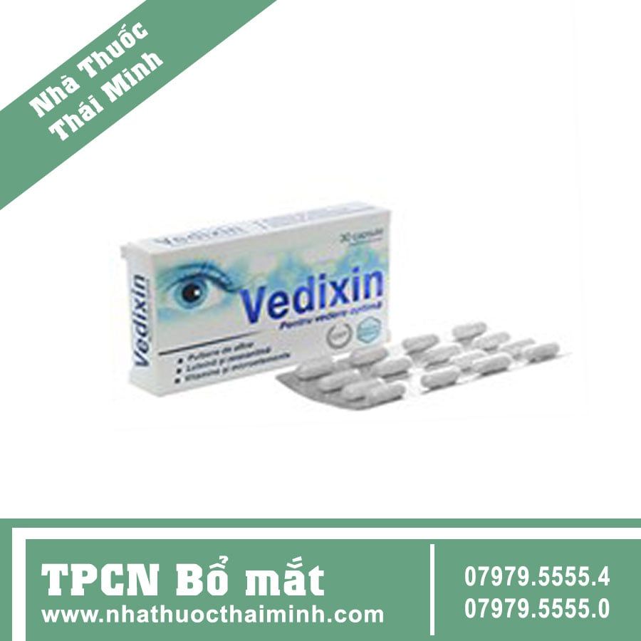 VEDIXIN (Hộp 30 Viên) - Chống Thoái Hóa Mắt – Nhà thuốc Thái Minh