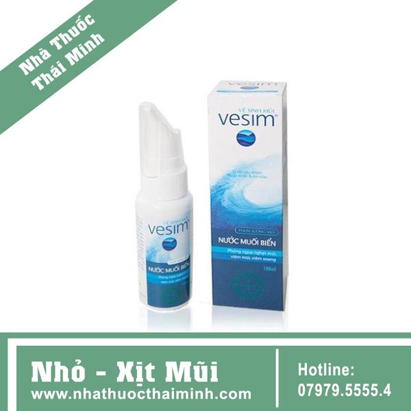 Vesim nước muối xịt mũi cho người lớn | Nhà thuốc Thái Minh