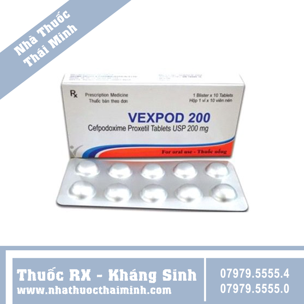 Thuốc Vexpod 200 điều trị nhiễm khuẩn – Nhà thuốc Thái Minh