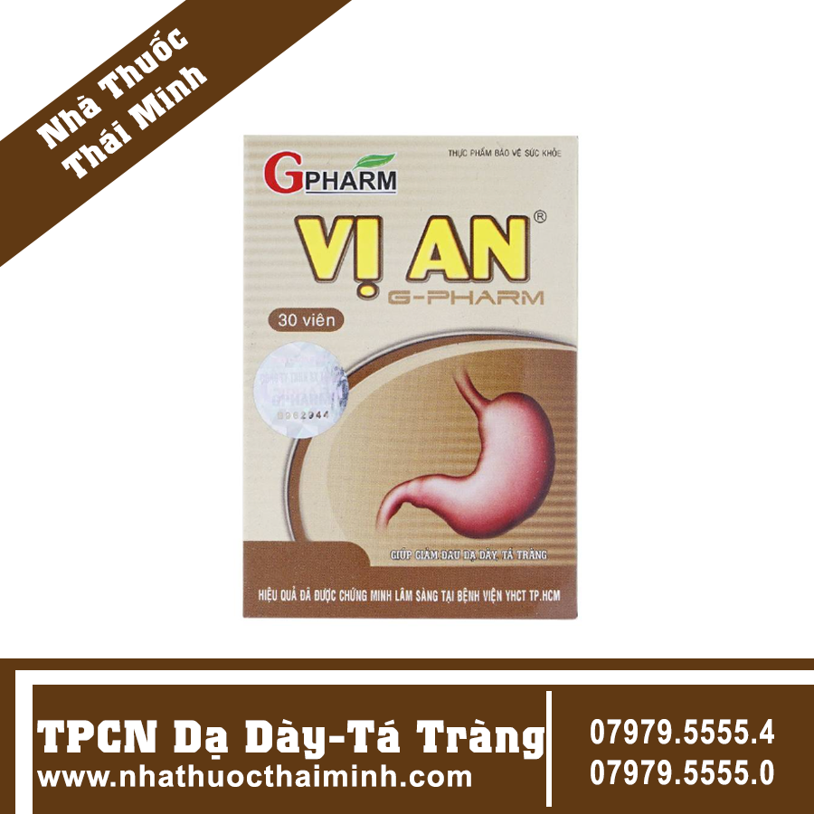 [ 30 Viên ] Viên Uống Vị An Gpharm - Giúp Giảm Đau Dạ Dày, Tá Tràng – Nhà thuốc Thái Minh