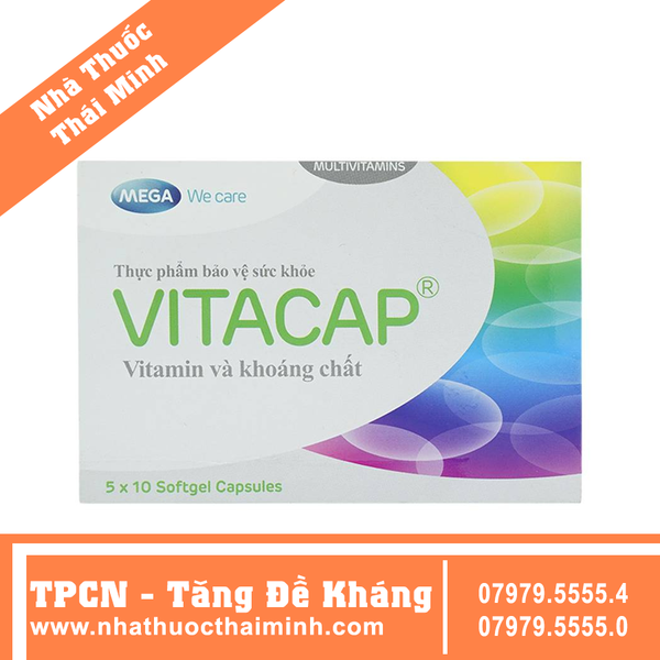 Vitacap - Bổ sung vitamin và khoáng chất (5 vỉ x 10 viên) – Nhà thuốc ...
