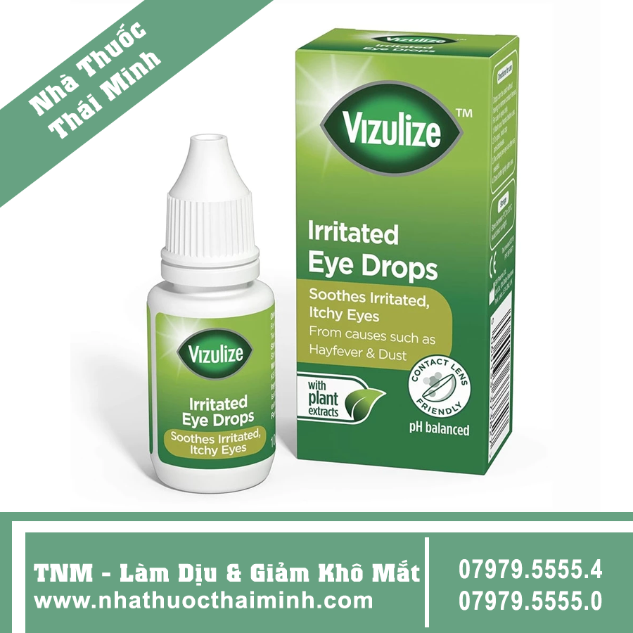 Thuốc Nhỏ Mắt Vizulize Irritated Eye Drops - Giảm Ngứa & Kích Ứng Mắt ...