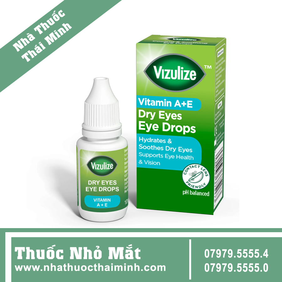 Dung dịch nhỏ mắt Vizulize Dry Eyes Vitamin A&E giảm khô mắt – Nhà ...