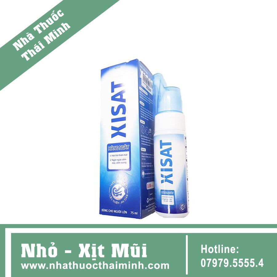 XISAT Nước biển xịt mũi cho trẻ em giá tốt nhất | Nhà thuốc Thái Minh
