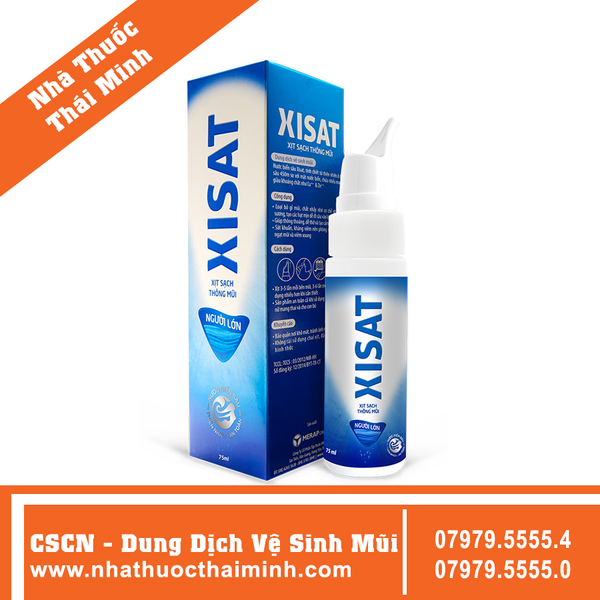 Xịt mũi Xisat Daily - Làm sạch, thông mũi cho người lớn (75ml) – Nhà ...