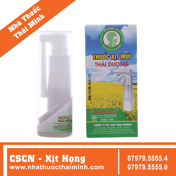 Xịt mũi họng Thái Dương (20ml) – Nhà thuốc Thái Minh