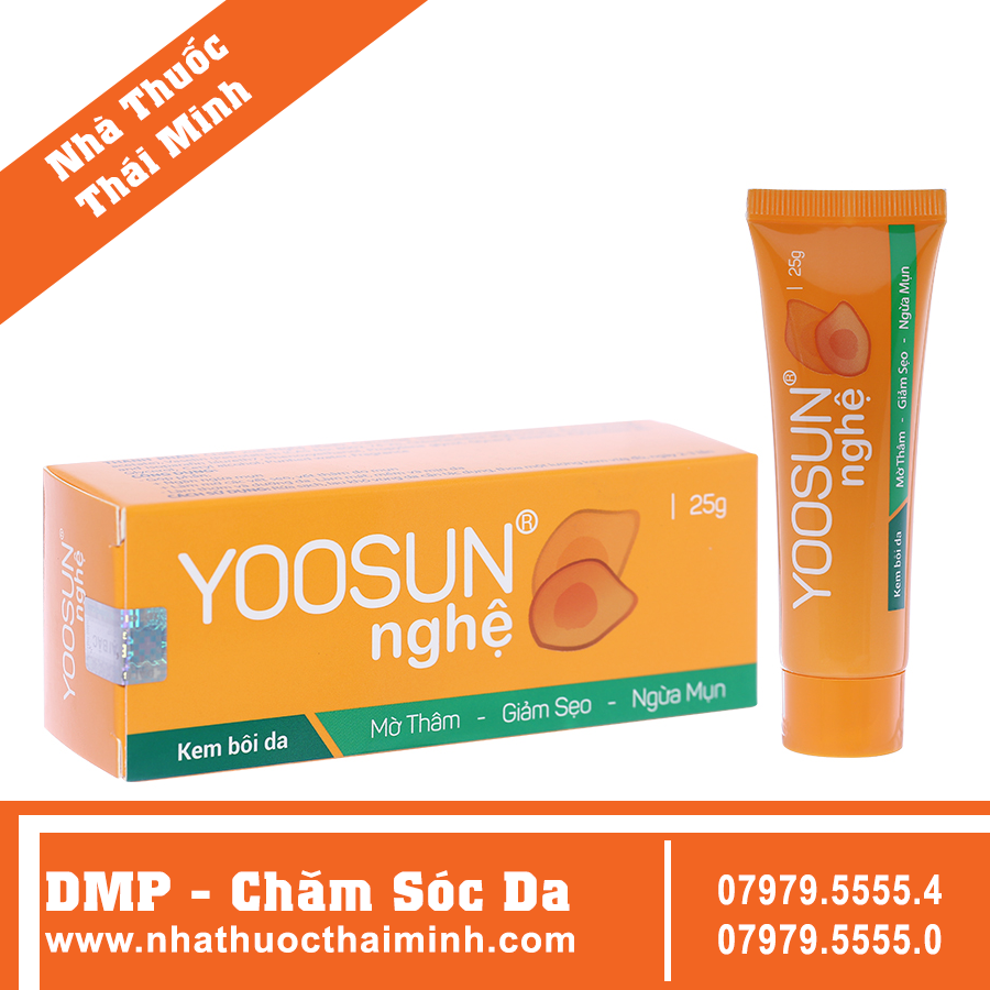 Kem Yoosun nghệ mờ thâm, giảm sẹo, ngừa mụn tuýp 25g – Nhà thuốc Thái Minh
