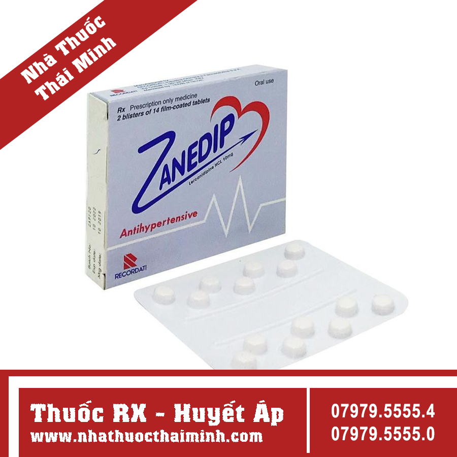 Thuốc Zanedip 10mg Recordati điều trị tăng huyết áp vô căn – Nhà thuốc ...