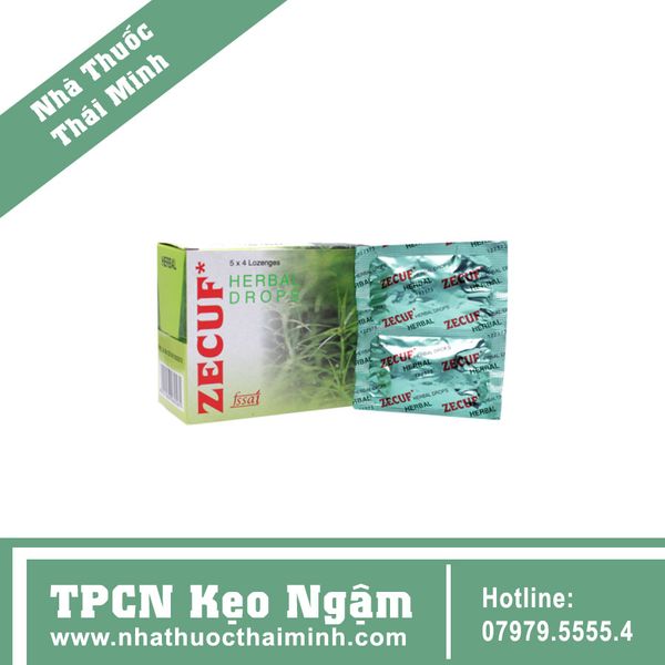 ZECUF Viên ngậm trị ho vị thảo dược gái tốt nhất | Nhà thuốc Thái Minh