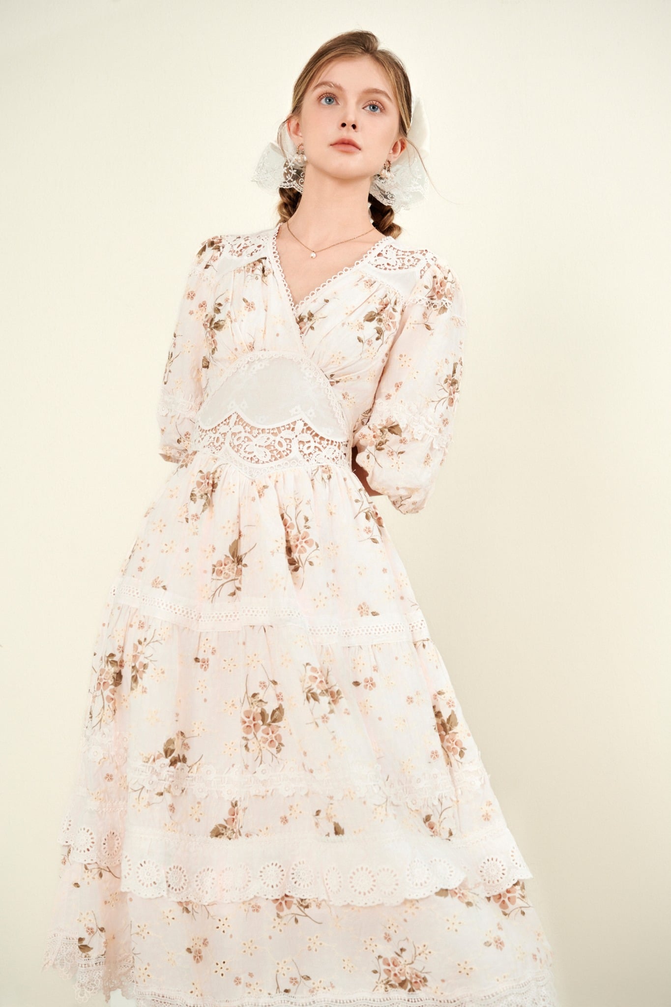 Lucy Lace Trimmed Maxi - Tay lửng – Gaieté