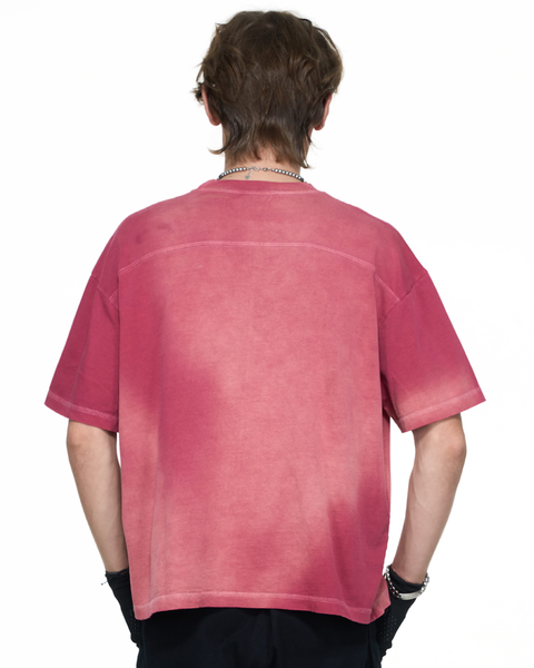 ACID WASH Boxy T-Shirt RED – RVB - RANVERBAE OFFICIAL
