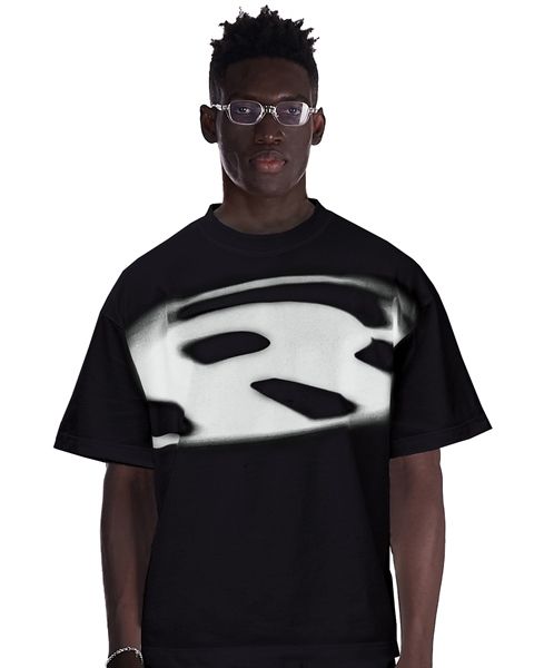 TILTED STAR Boxy T-Shirt BLACK – RVB - RANVERBAE OFFICIAL