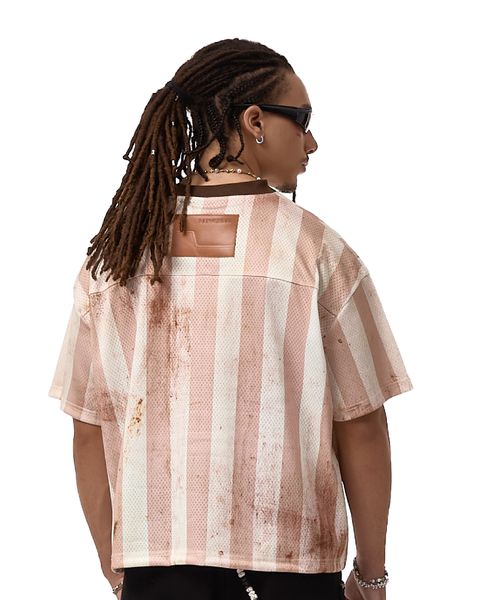 RUSTY Mesh T-Shirt BEIGE – RVB - RANVERBAE OFFICIAL