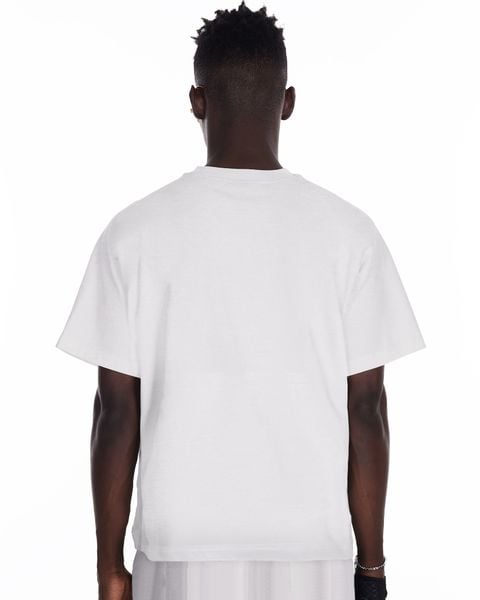 TILTED STAR Boxy T-Shirt WHITE – RVB - RANVERBAE OFFICIAL