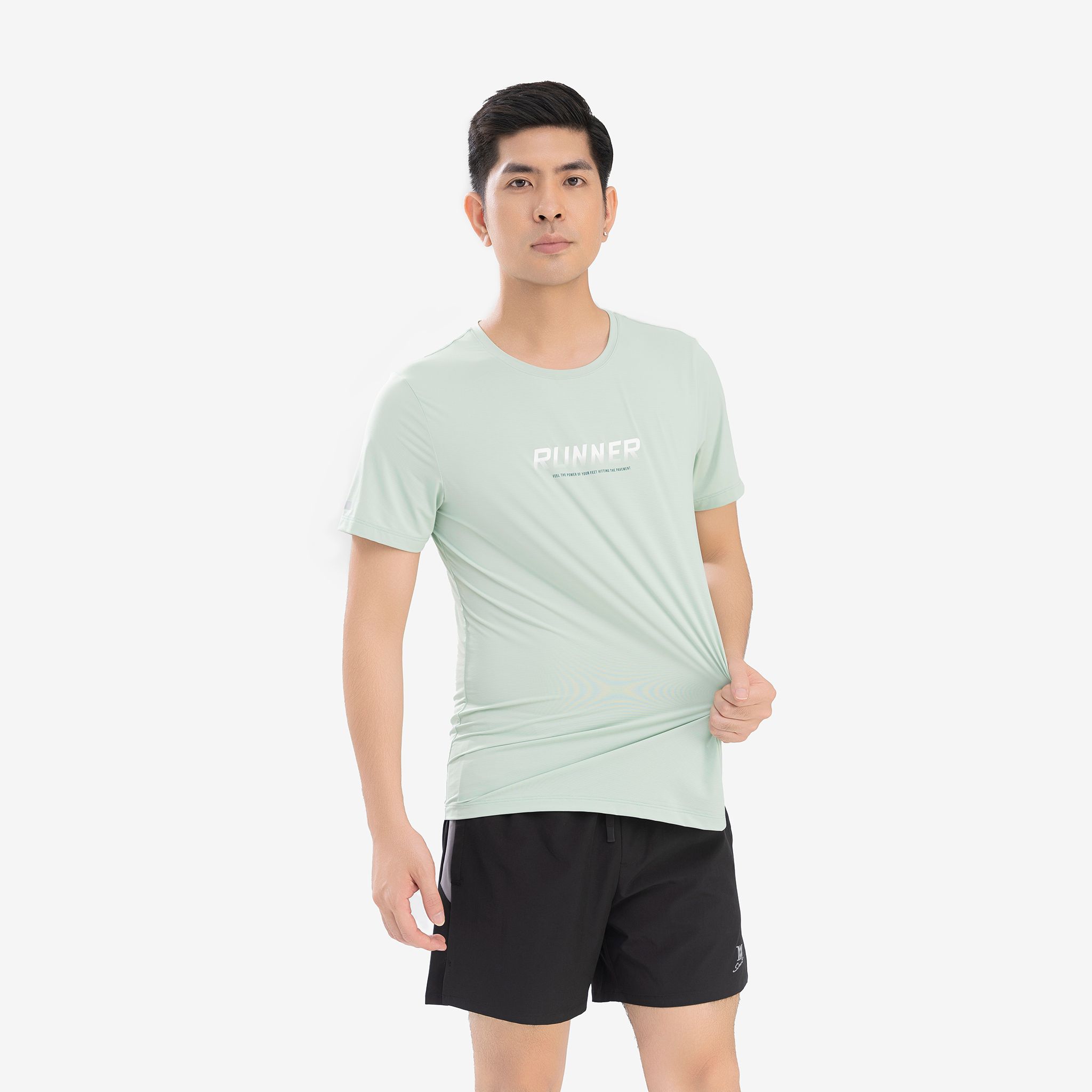 Áo Tshirt nam AM màu xanh mint MT25124-37