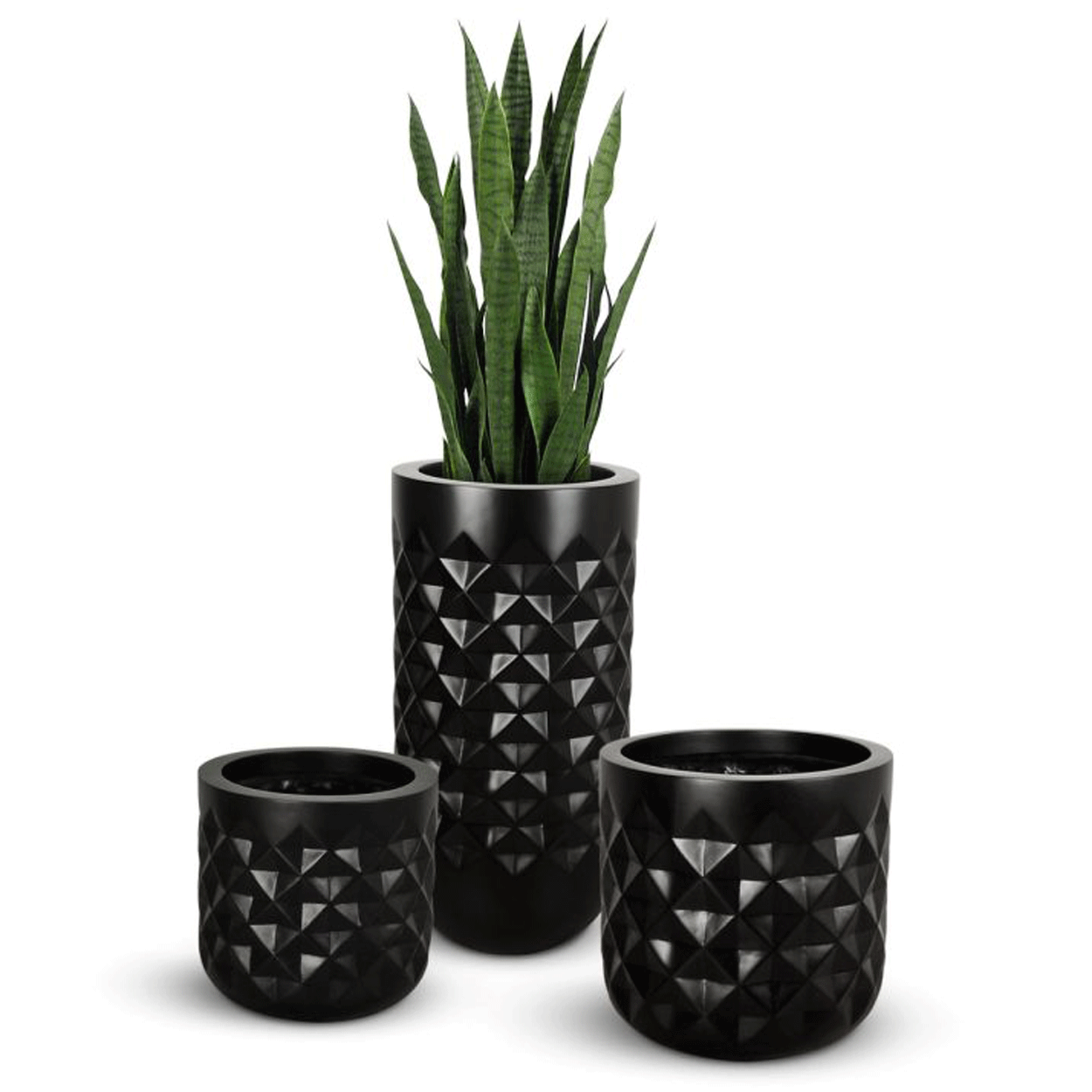 Round Diamond Decorative Pots Planter | AuroraPots – Aurora Pots