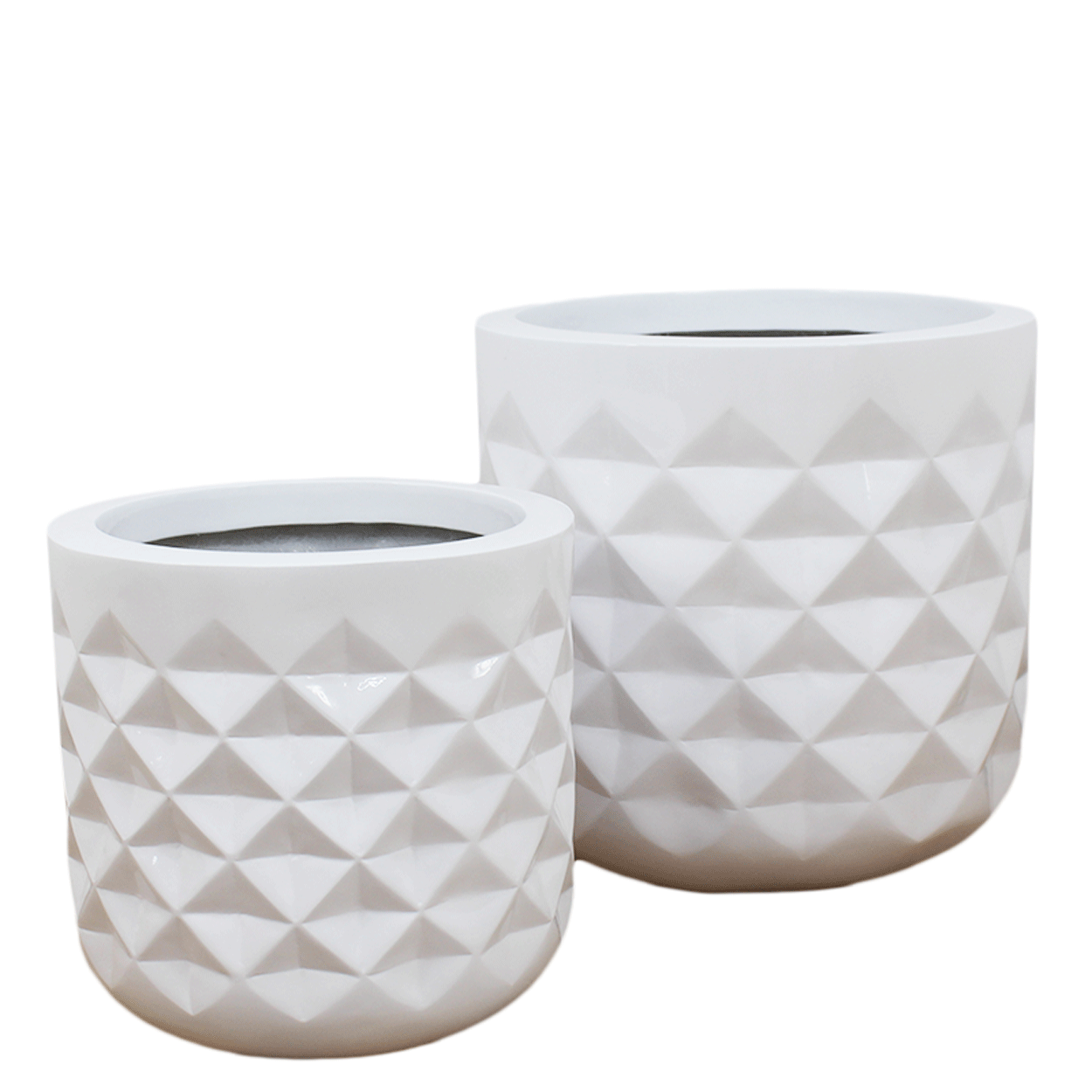 Round Diamond Decorative Pots Planter | AuroraPots – Aurora Pots
