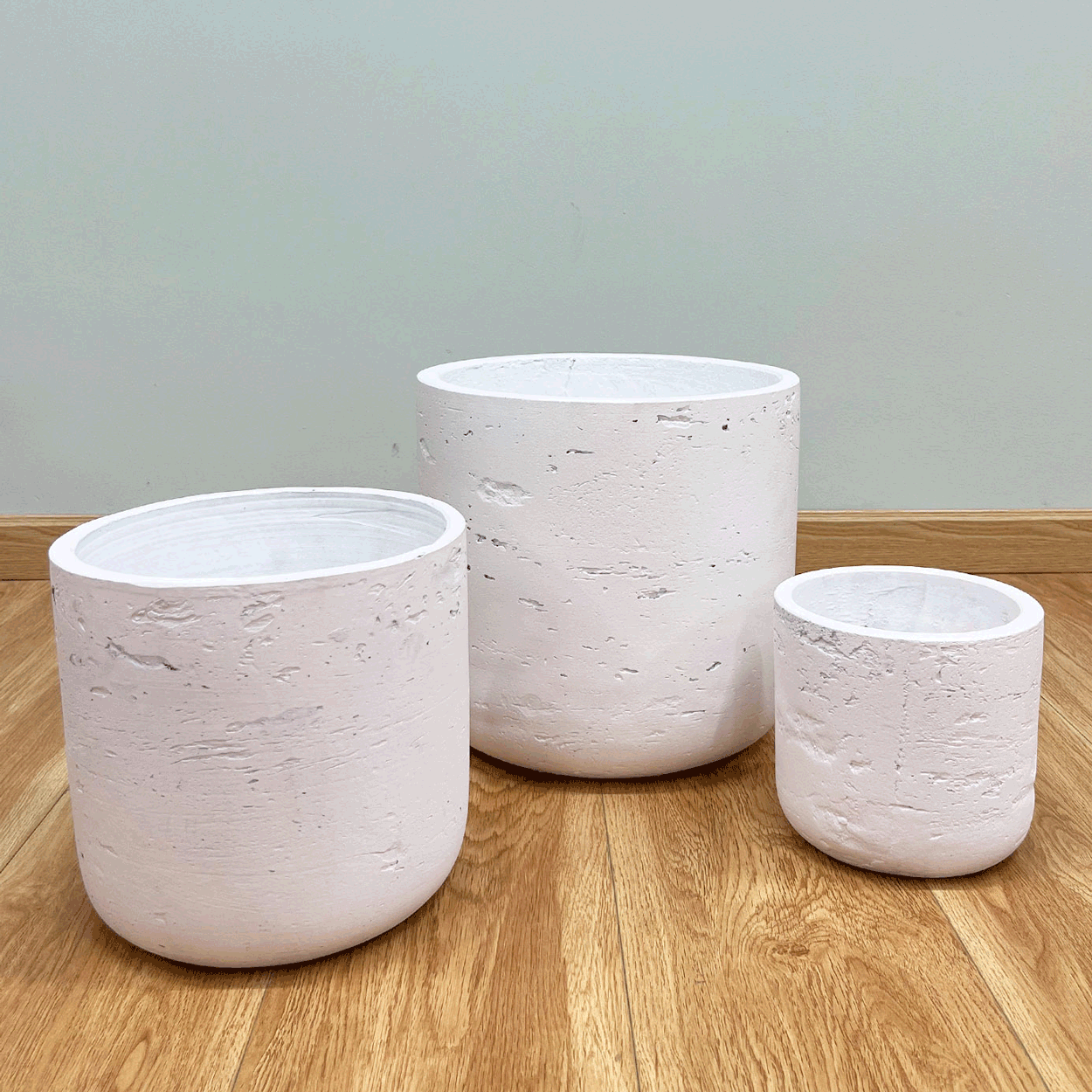 Textured Cylinder Fibercement Planter | AuroraPots – Aurora Pots