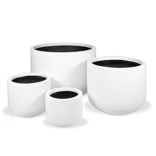 Set of White Base Decorative Pots Planter | AuroraPots – Aurora Pots