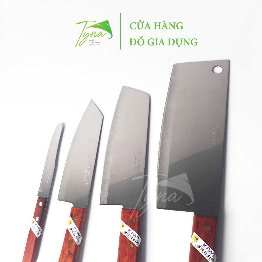Dao thép không gỉ cán gỗ Kiwi Thái Lan chính hãng | Tyna shop