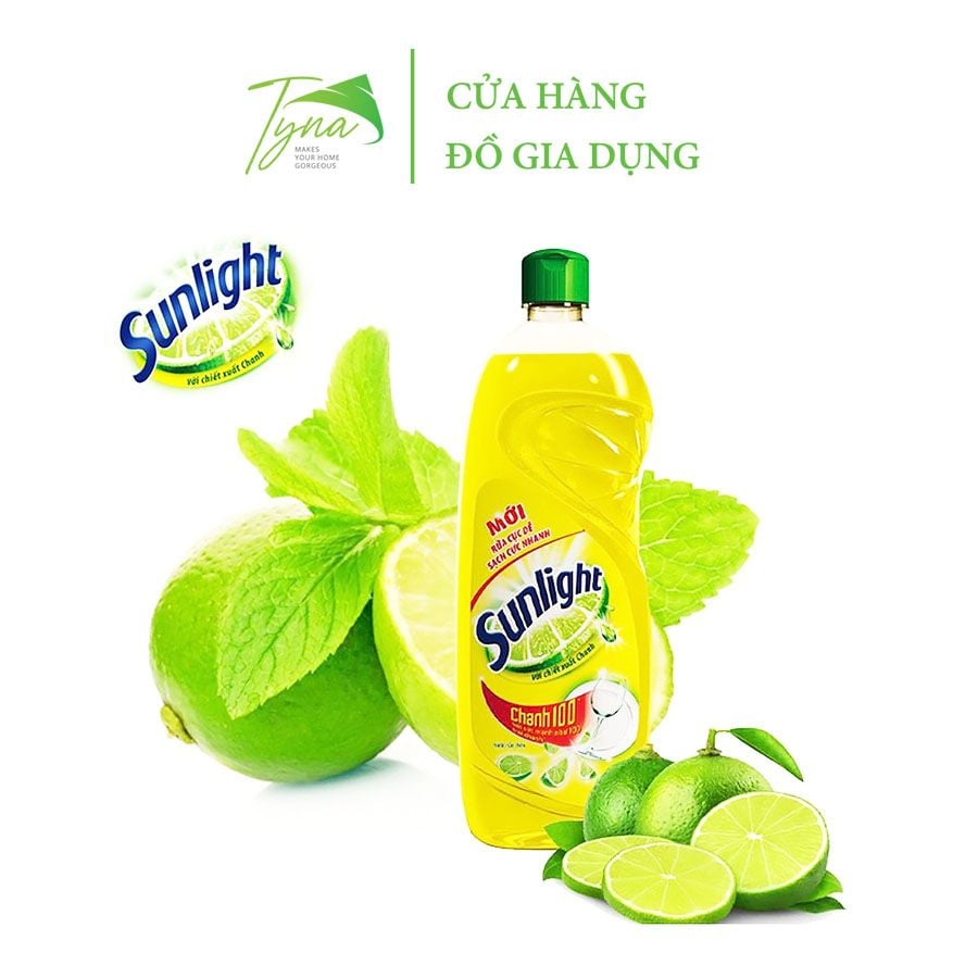 Nước rửa chén Sunlight Chanh chai 750g - 725ml | Tyna shop