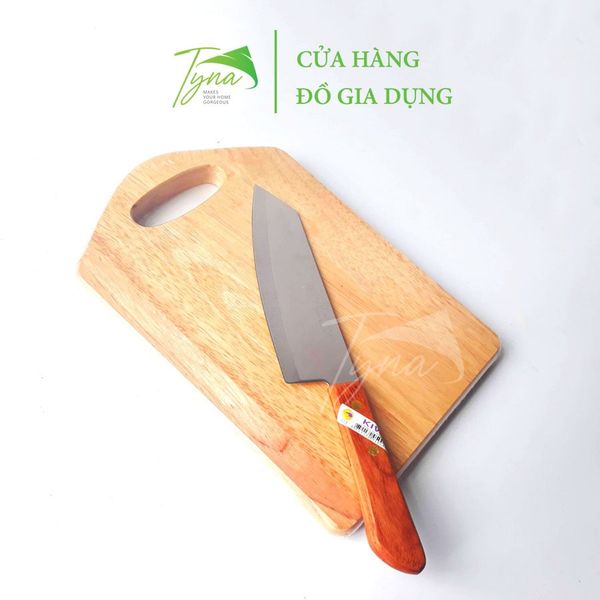 Thớt gỗ cao su có quai cầm Trường Sơn C20xR230xD335 (mm) | Tyna shop