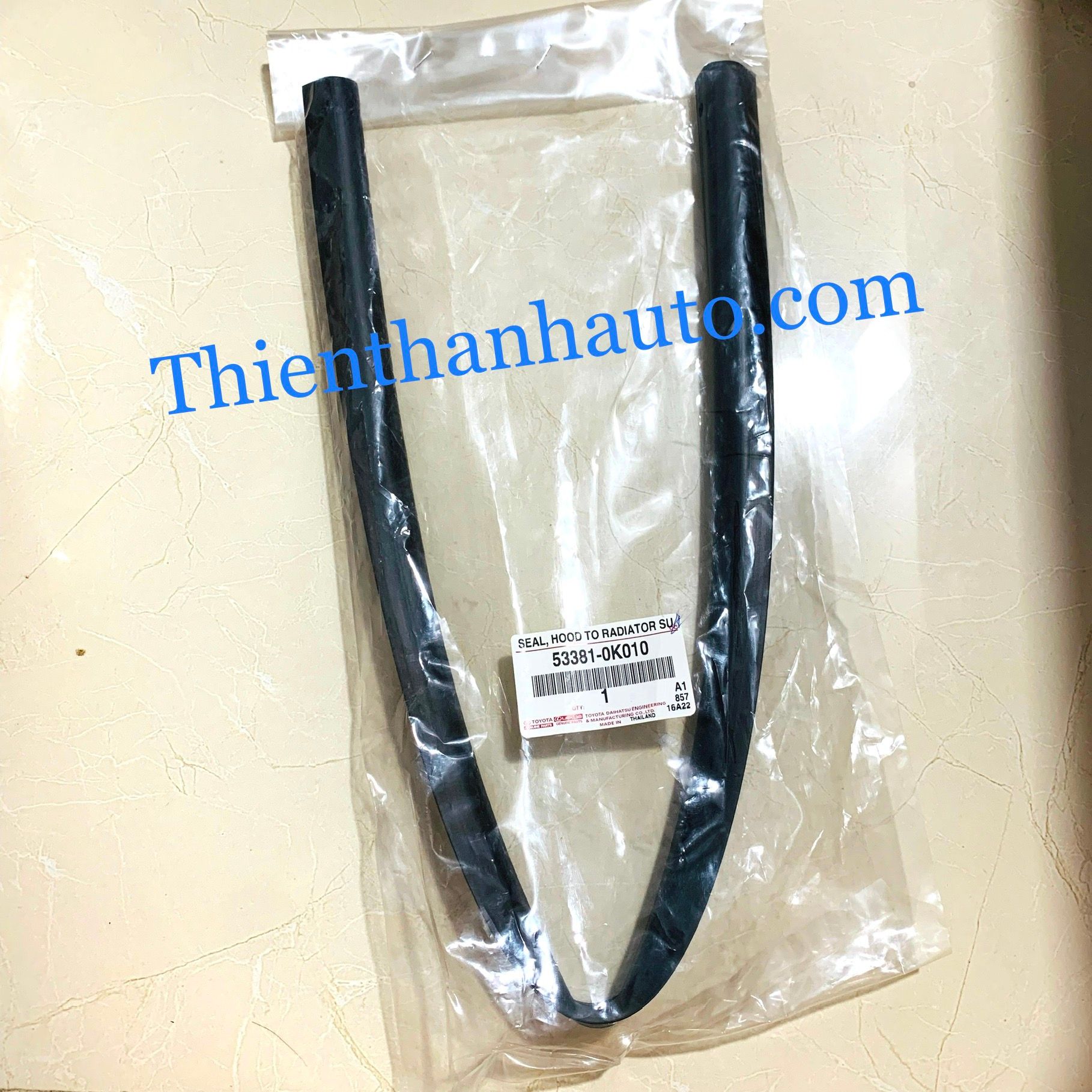 Gioăng cao su nắp capo Toyota Fortuner 2008-2013 chính hãng – Phụ tùng ...