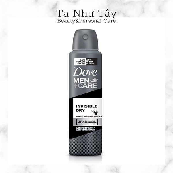 Xịt toàn thân Dove Men Invisible Dry 150ml – shopducthang