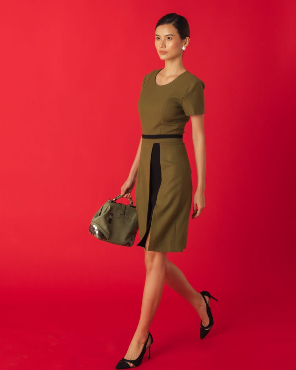 Đầm Ruby Xanh Key Colour Trends – Thời Trang F2 - Chuyên Linen Cao Cấp