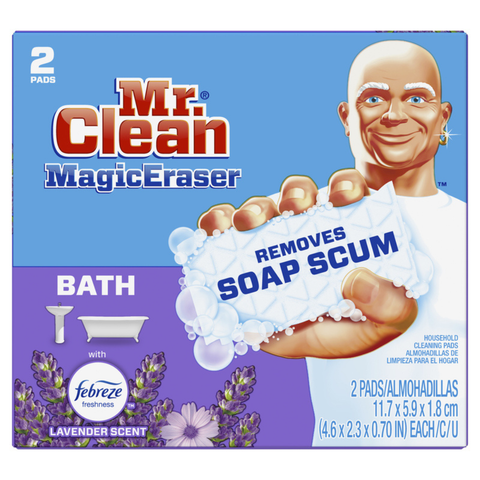 2 MIẾNG XỐP TẨY CẶN XÀ PHÒNG NHÀ TẮM MR.CLEAN 12CM - ACE Home Center VN