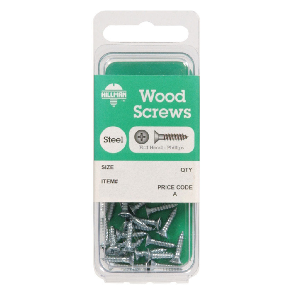 20 VÍT GỖ MẠ KẼM PHILLIPS HILLMAN NO.8S X 2CM - ACE Home Center VN