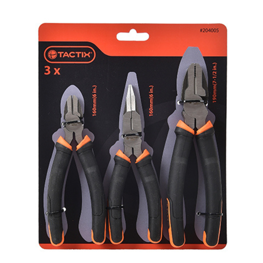 BỘ 3 KÌM CẮT TACTIX 204005 BẰNG THÉP 2X160MM VÀ 1X190MM - ACE Home ...