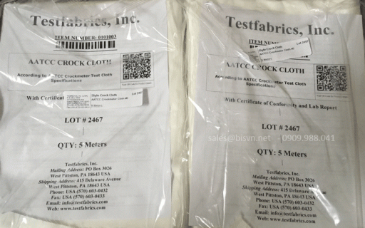 Vải chà xát Testfabrics AATCC crocking cloth style 3 Crockmeter cloth ...