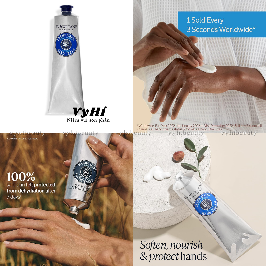 Kem tay Loccitane 20% Shea Butter 150ml – Vy Hí Beauty