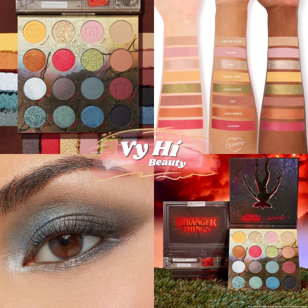 Bảng mắt Colourpop Stranger Things 16 ô – Vy Hí Beauty