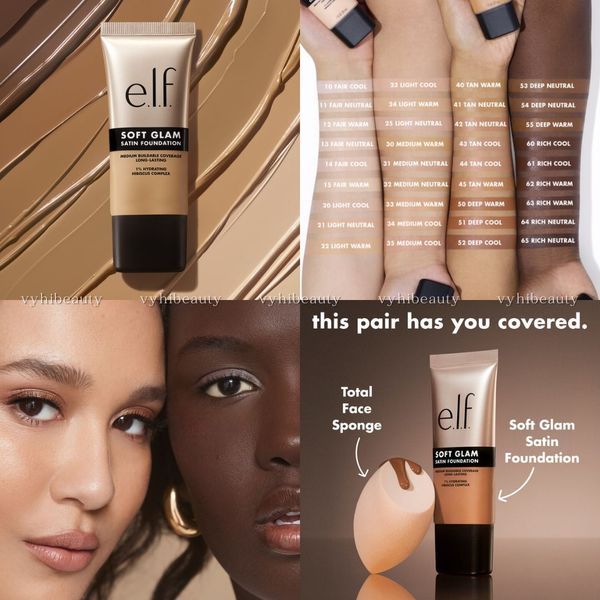Kem nền ELF Soft Glam Satin Foundation 30ml – Vy Hí Beauty