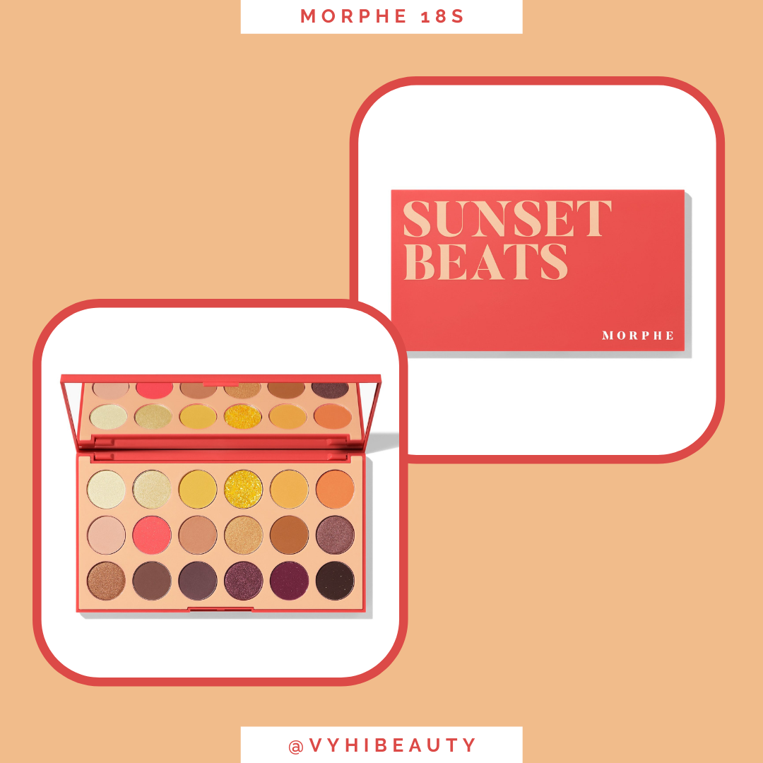 Bảng mắt Morphe 18S Sunset Beats vỏ mới – Vy Hí Beauty