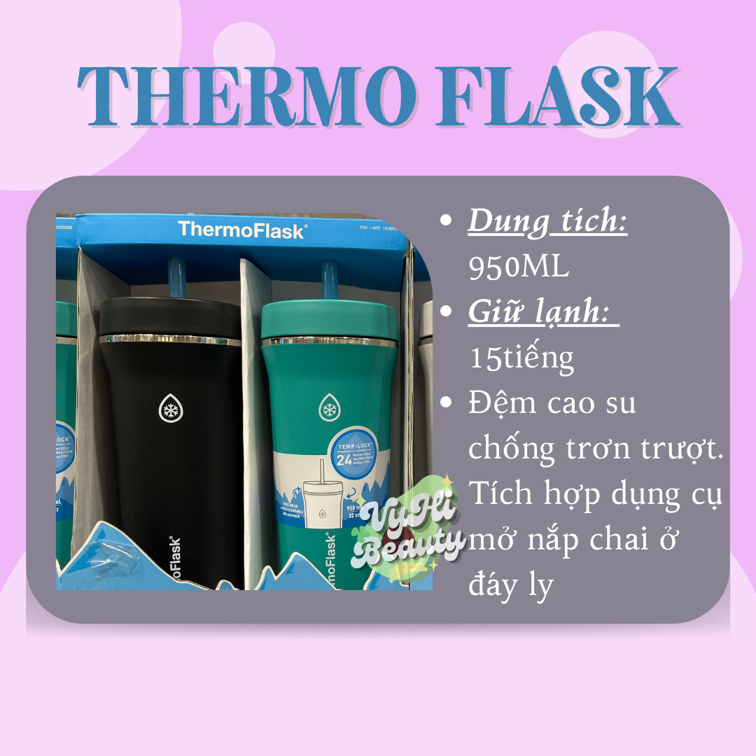 Set 2 ly giữ nhiệt Thermo Flask 950ml x 2 – Vy Hí Beauty