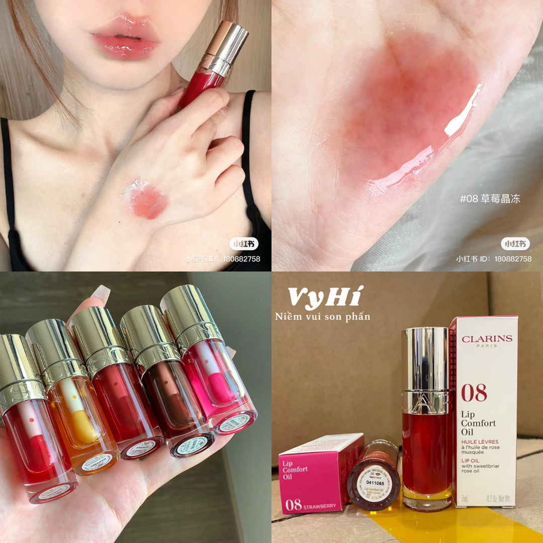 Son dưỡng Clarins Lip Comfort Oil 7ml – Vy Hí Beauty