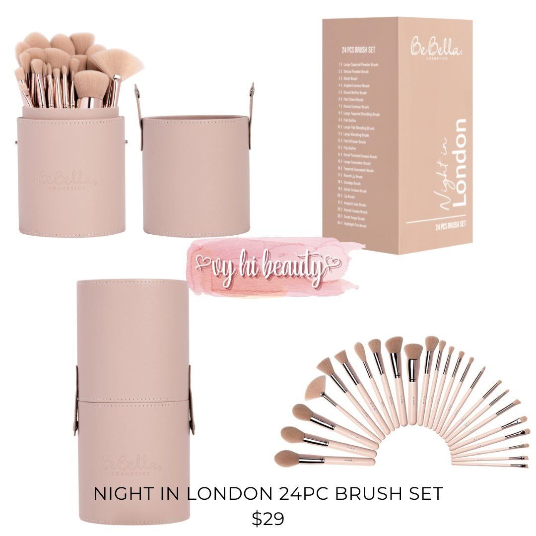 Set cọ BeBella Take Me To Malibu 24 cây kèm ống đựng – Vy Hí Beauty