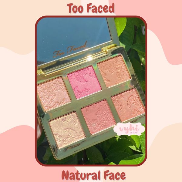 Bảng má Too Faced Natural Face 6 ô gồm phấn má, bắt sáng, tạo khối – Vy ...