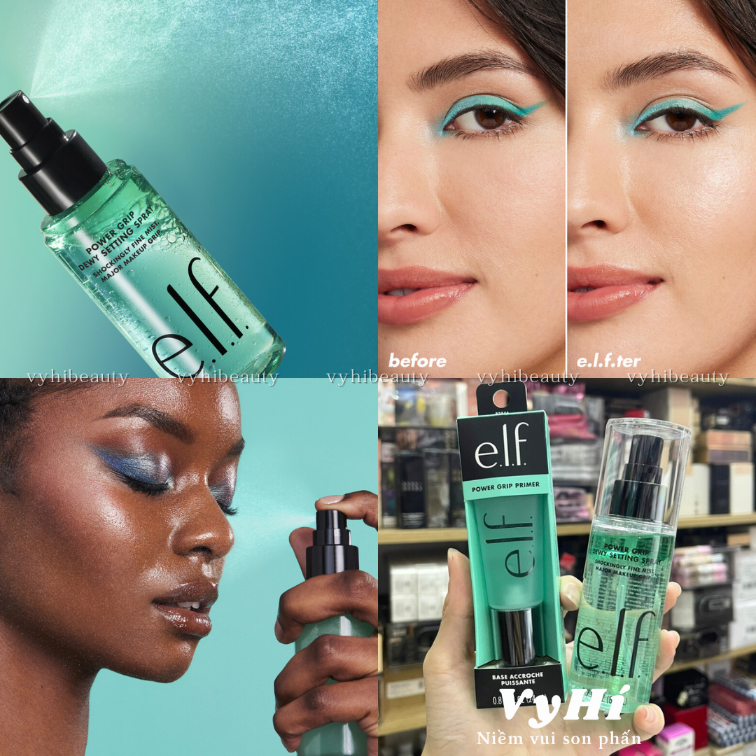 Xịt makeup ELF Power Grip Dewy Setting Spray 80ml – Vy Hí Beauty