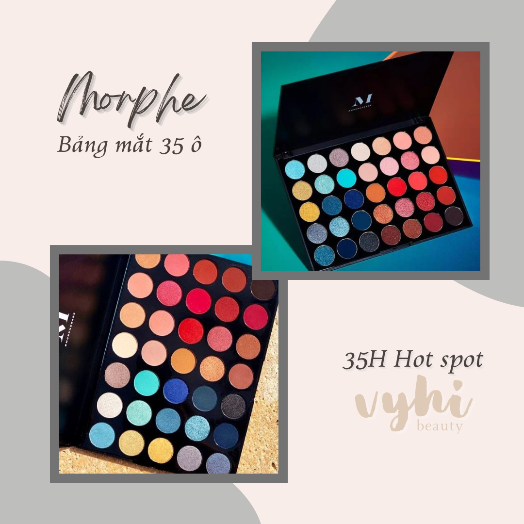 Tổng hợp bảng mắt Morphe 35 ô – Vy Hí Beauty