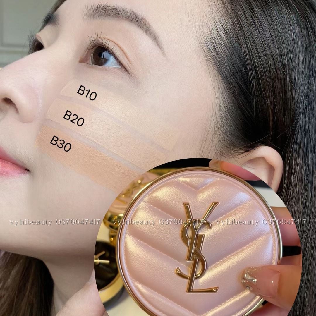 Cushion YSL Touche Eclat Glow-Pact High Coverage Mesh Mini 5g vỏ hồng ...