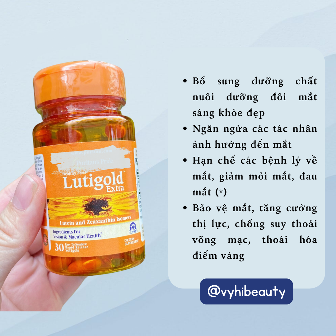 Viên uống bổ mắt Puritan’s Pride Lutigold Lutein 20mg 120 viên – Vy Hí ...