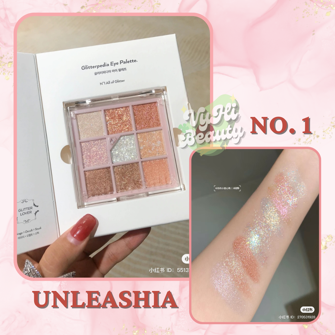 Bảng mắt Unleashia Glitterpedia 9 ô – Vy Hí Beauty